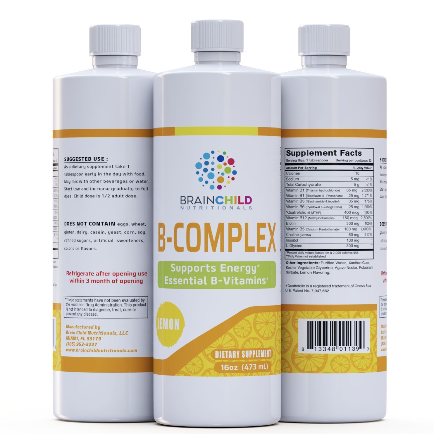 BrainChild Nutritionals - B-Complex - OurKidsASD.com